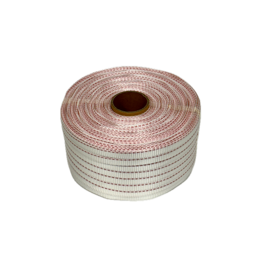 Poly-Woven Strapping – 19mm x 500m (2 Red Lines, Woven Polyester ...